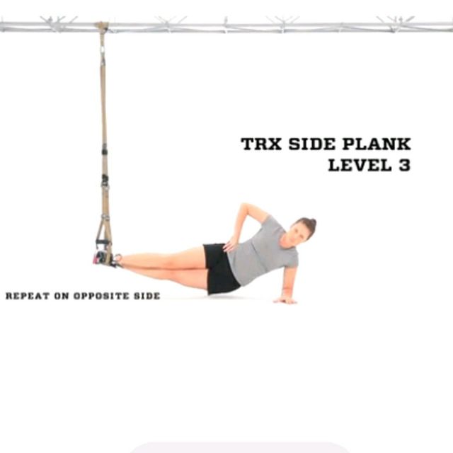 TRX Side Plank Level 3 - Exercise How-to - Skimble