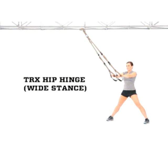 Trx Hip Hinge (Wide Stance) by Alex 🌊. - Exercise How-to - Skimble