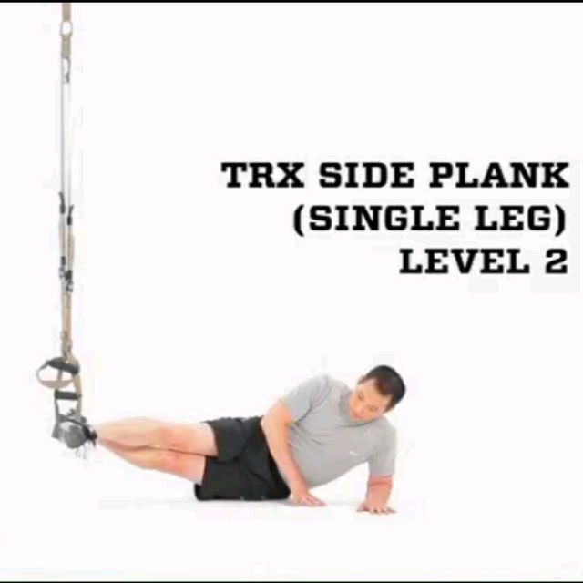 TRX Side Plank Single Leg - Exercise How-to - Workout Trainer by Skimble