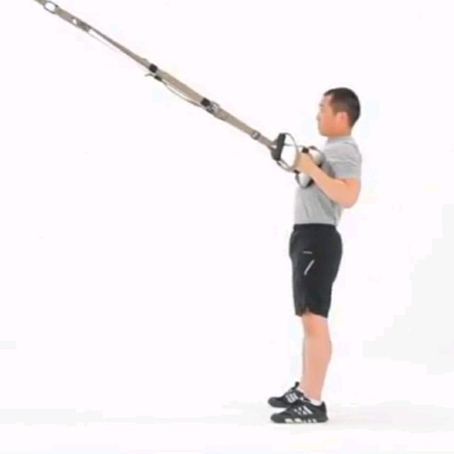 TRX Squat Row Single Arm (Lev 2) - Exercise How-to - Workout Trainer by ...