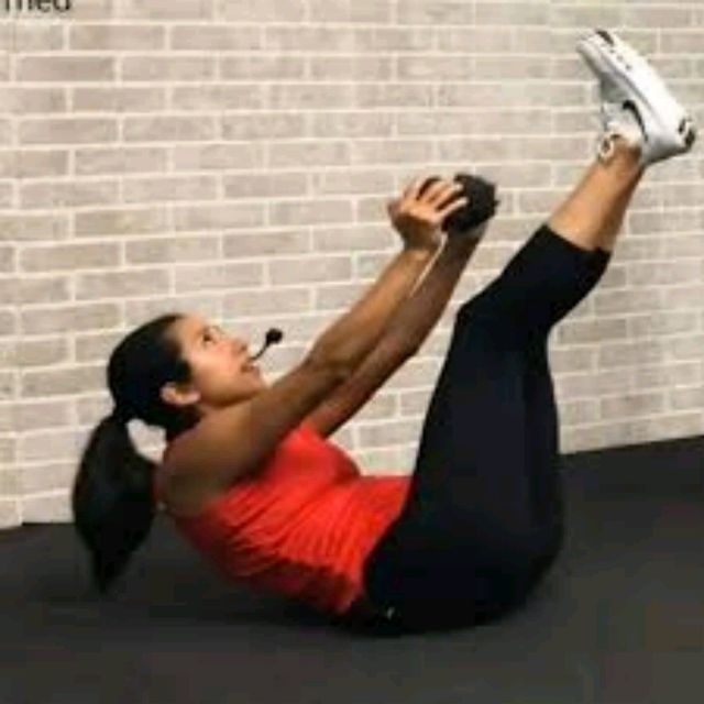 Weighted Toe Reach - Exercise How-to - Workout Trainer by Skimble