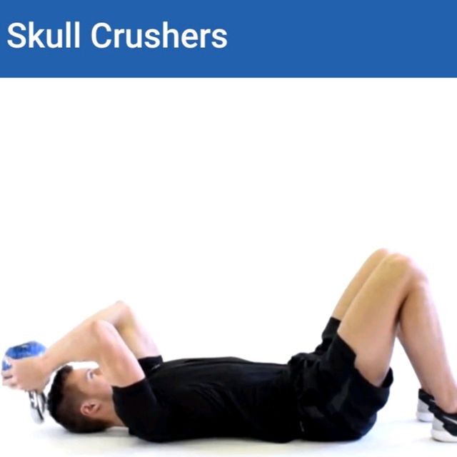 Skull Crushers by Tanya P - Exercise How-to - Skimble