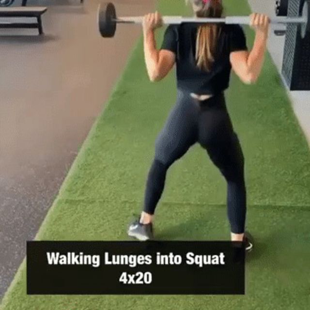 Walking Lunges To Squats by Cleo W. - Exercise How-to - Skimble