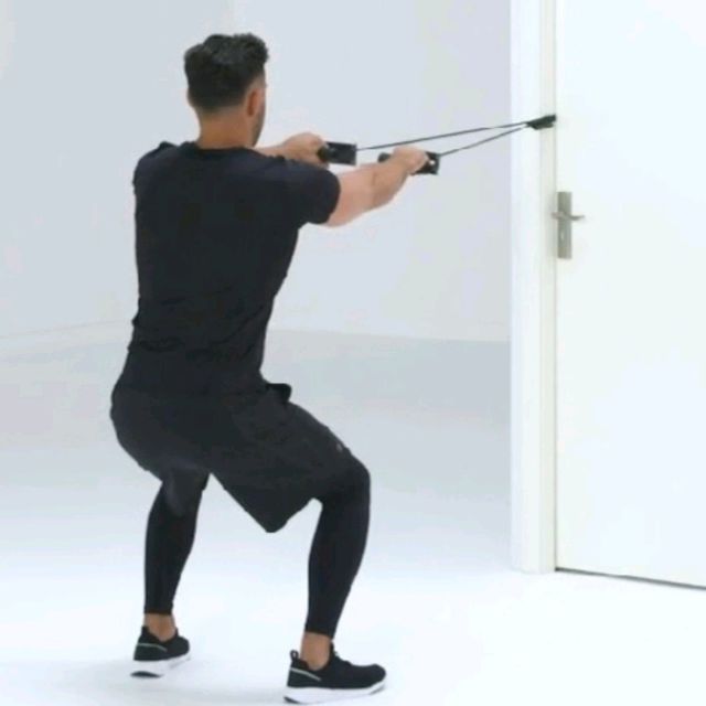 Reverse row with resistance tube - Exercise How-to - Workout Trainer by ...