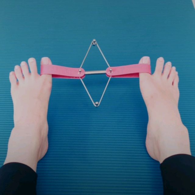 Tilt your feet away from you and with an effort to move apart by Tanya ...