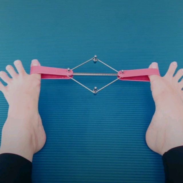 Tilt your feet away from you and with an effort to move apart by Tanya ...