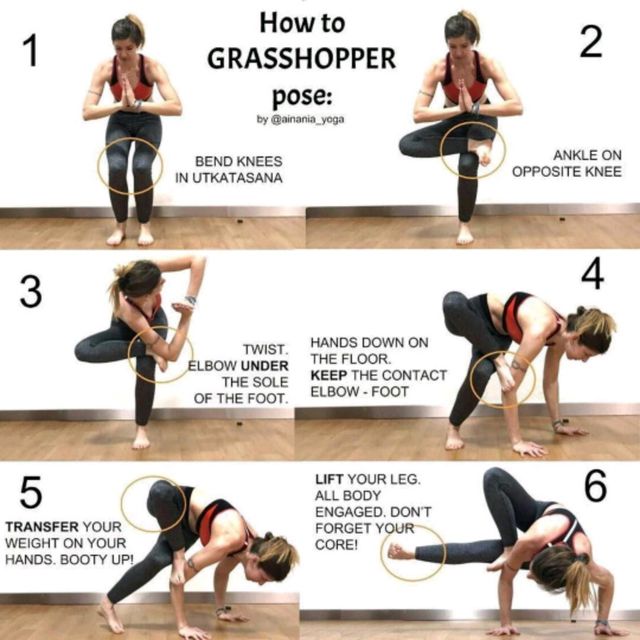 Grasshopper Pose aka Dragonfly Pose (Maksikanagasana) - Exercise How-to ...