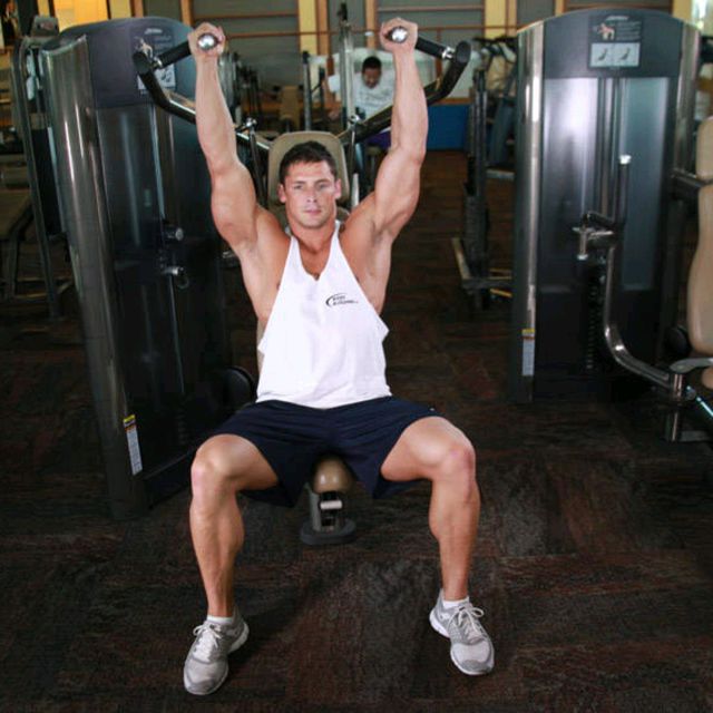 Seated Shoulder Press by Myint H. - Exercise How-to - Skimble