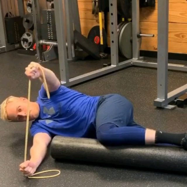 Resisted open books (left) - Exercise How-to - Workout Trainer by Skimble