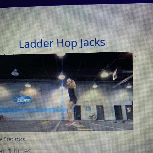 Ladder Hop Jumping Jacks by Jaimie Sherraden - Exercise How-to - Skimble