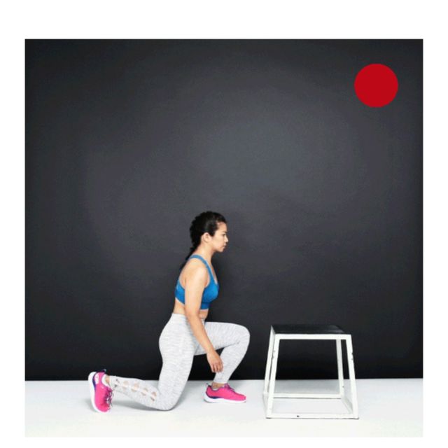 Step Up to Reverse Lunge - Exercise How-to - Workout Trainer by Skimble