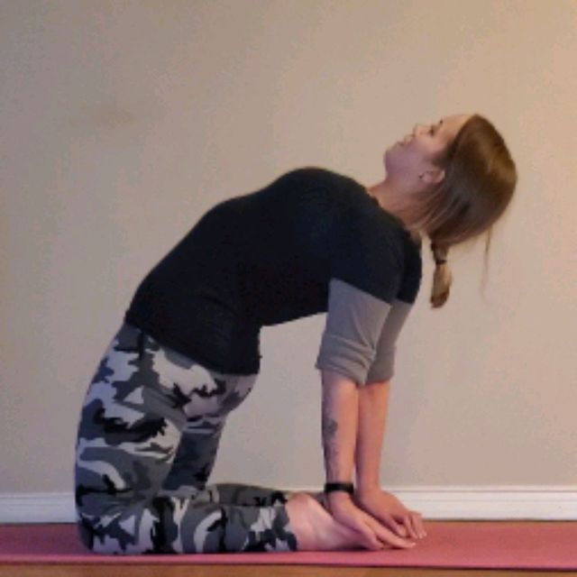 Floating Camel Pose (Ustrasana Variation) by Bernadette C. - Exercise ...