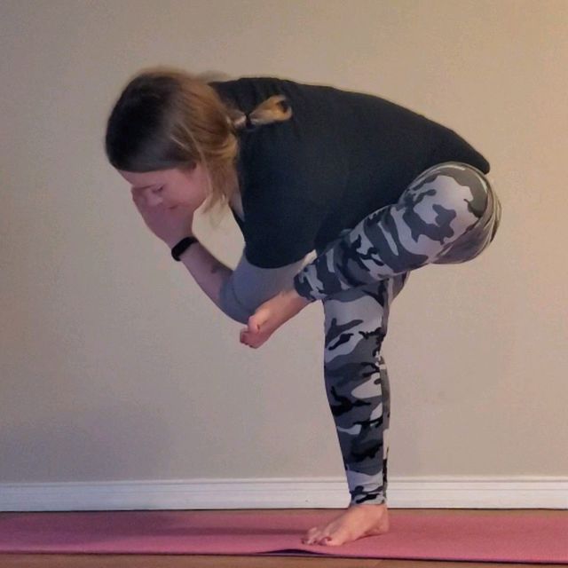 Funky Grasshopper Pose (Maksikanagasana Variation) by Bernadette C ...