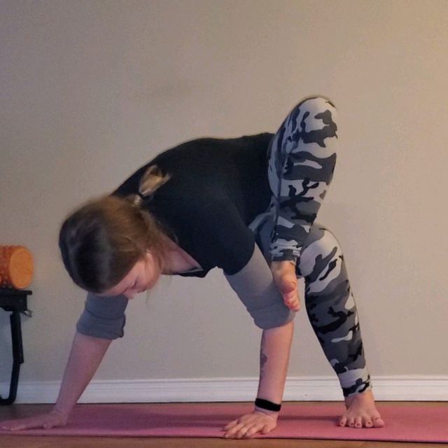 Funky Grasshopper Pose (Maksikanagasana Variation) by Bernadette C ...