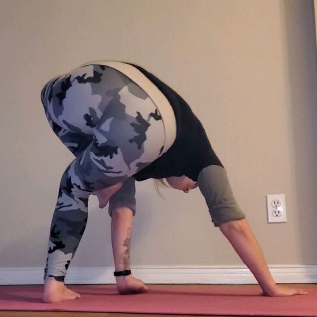 Funky Grasshopper Pose (Maksikanagasana Variation) by Bernadette C ...