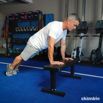 Half Push-Up by Marc Frechette - Exercise How-to - Skimble