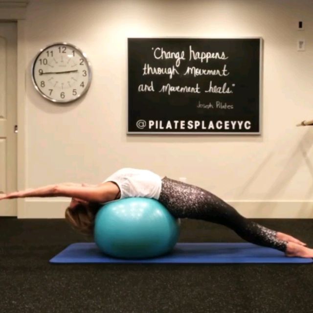 Lean back and forth on the ball by Tanya P - Exercise How-to - Skimble