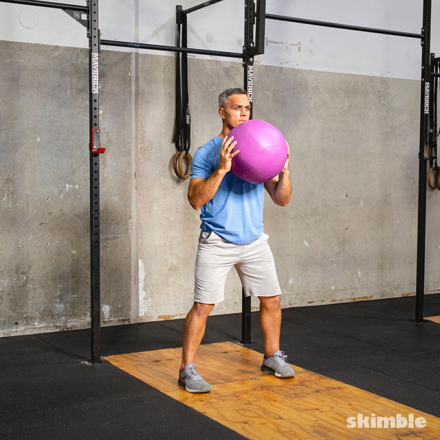 Good Morning Medicine Ball Catches - Exercise How-to - Workout Trainer ...