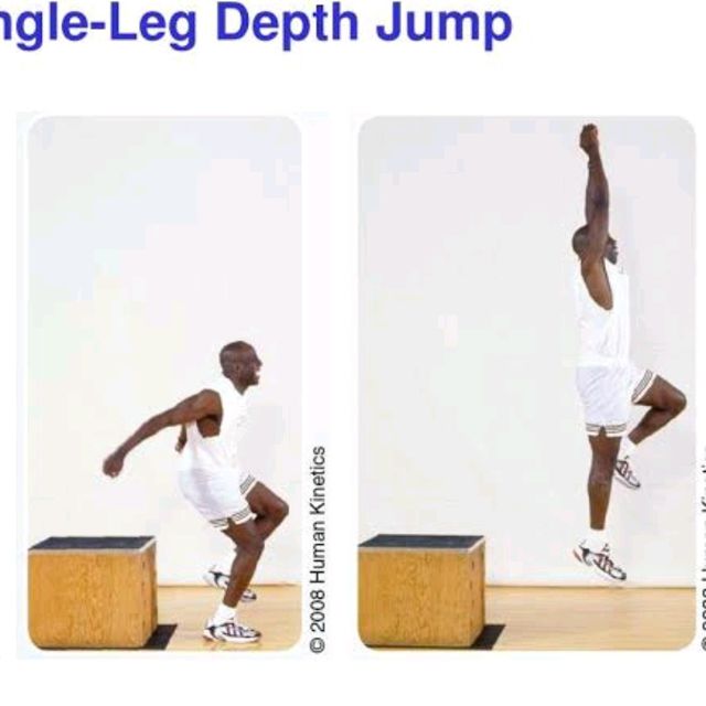 Right Single Leg Depth Jump by Daniel Arixi - Exercise How-to - Skimble