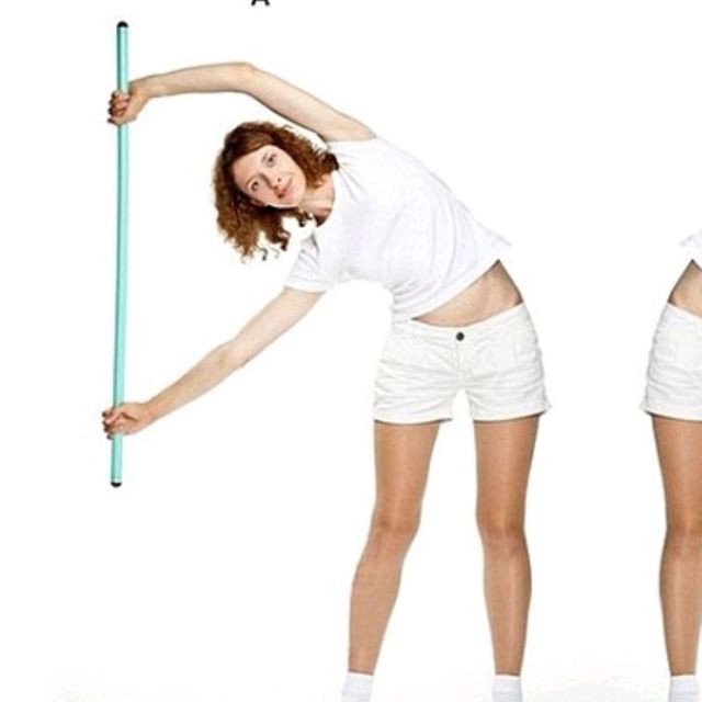 Turn the body with a stick left and right by Tanya P. - Exercise How-to ...