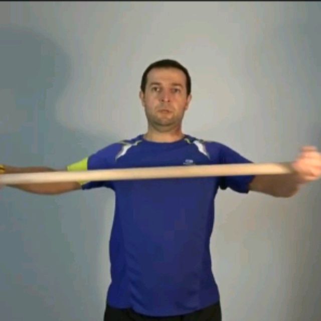 Pull the stick one way and the other by Tanya P - Exercise How-to - Skimble