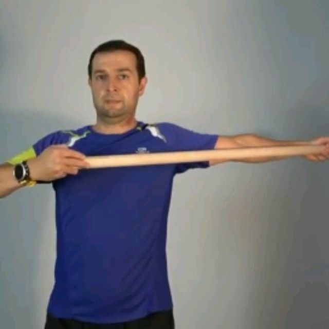 Pull the stick one way and the other by Tanya P - Exercise How-to - Skimble