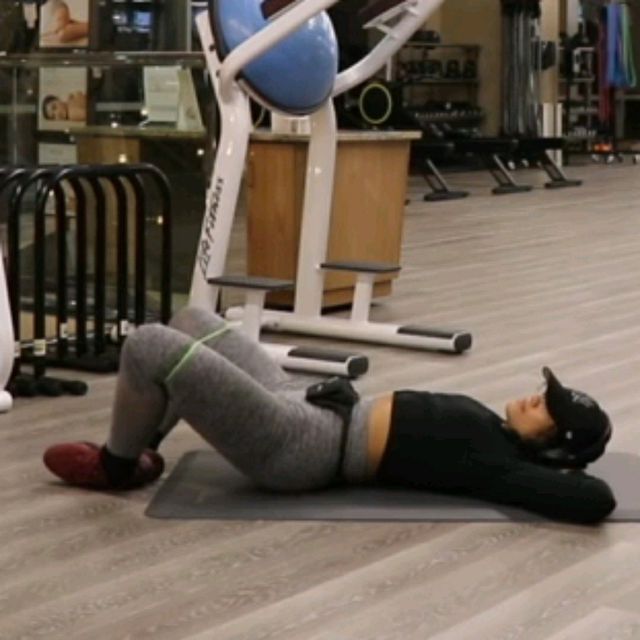 Frog Thrusters ,heels Together Knees Wide Band Above Knees - Exercise ...