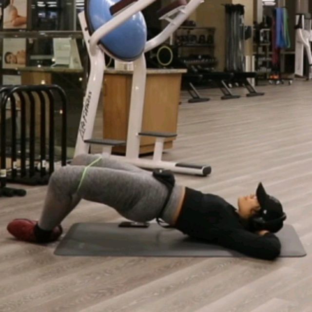 Frog Thrusters ,heels Together Knees Wide Band Above Knees - Exercise ...