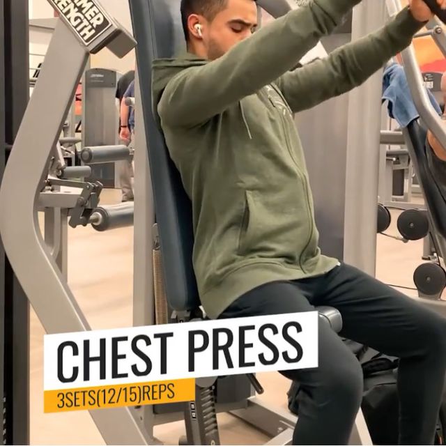 Chest press Machine - Exercise How-to - Workout Trainer by Skimble
