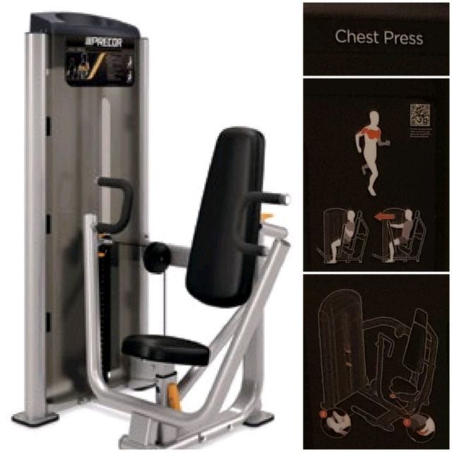Chest press on machine by Anu K. - Exercise How-to - Skimble