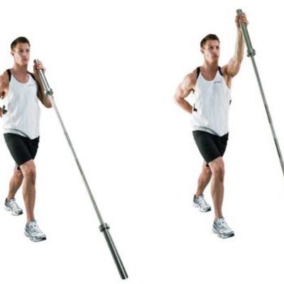 Landmine press - LEFT - Exercise How-to - Workout Trainer by Skimble