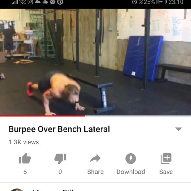 Bench Hop To Burpee by Blissed Out Baker -plant Based Chef - Exercise ...