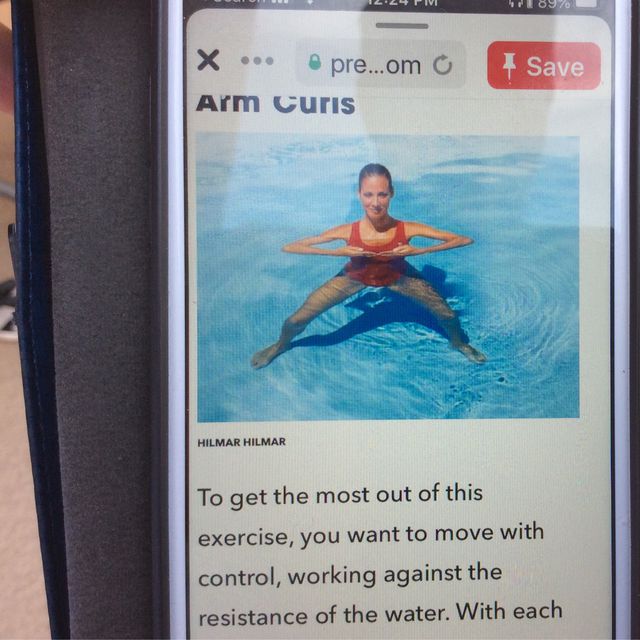 Pool Arm Curls by Robert Clermont - Exercise How-to - Skimble