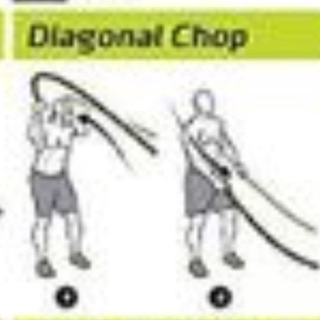 Battle Rope Diagonal Chop by Remzi Ozcan - Exercise How-to - Skimble