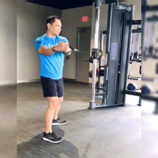 Standing Trunk Rotation: Intermediate Level (left) - Exercise How-to ...