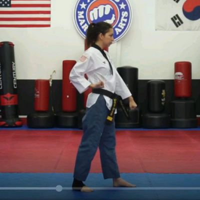 Taekwondo Kibon Dool (Basic Form 2) ⚪🥋🔥 - Member Workout by Bernadette ...