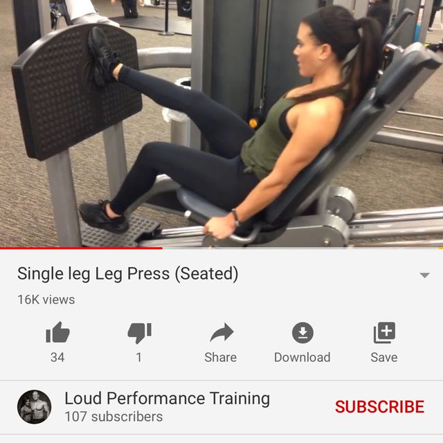 Single Leg Press by Kelsey A. - Exercise How-to - Skimble