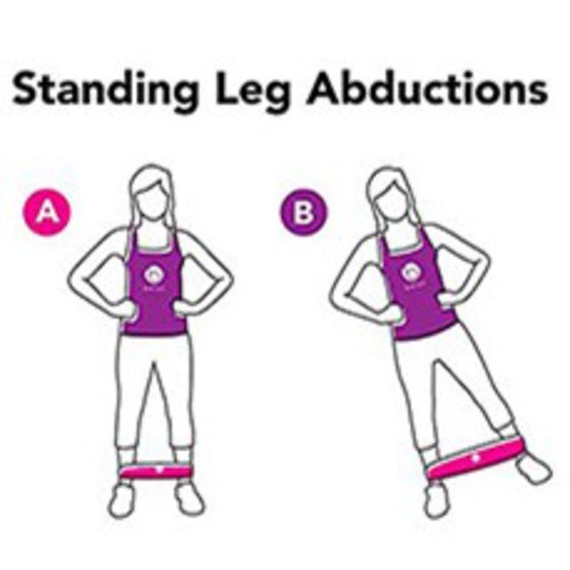 Band Leg Abductions - Exercise How-to - Workout Trainer by Skimble
