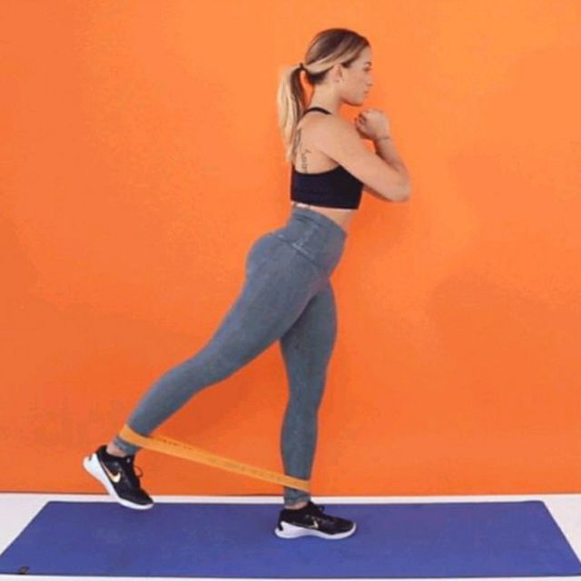 Isometric Glute Squeeze Standing Right Leg Kickback - Exercise How-to ...