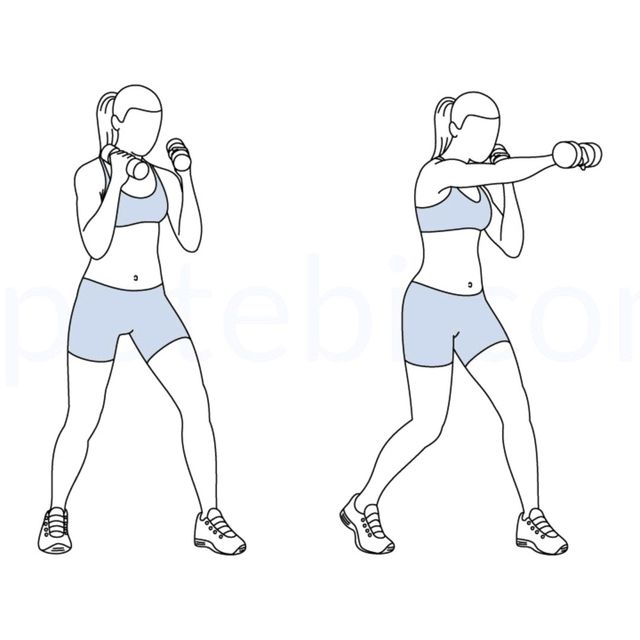 Dumbbell Boxing by Blissed Out Baker -plant Based Chef - Exercise How ...