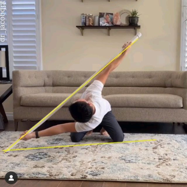 Thoracic Mobility With A Stick - Exercise How-to - Workout Trainer by ...