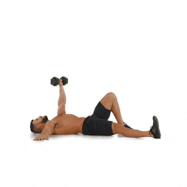 Left Dumbbell Get Up - Exercise How-to - Workout Trainer by Skimble