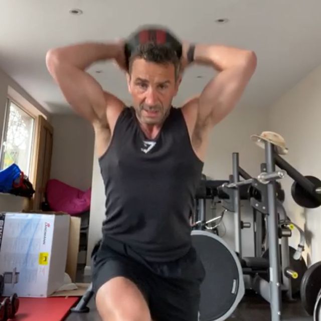 Alternate Reverse Lunge With Tricep Extension by Adele A. - Exercise ...