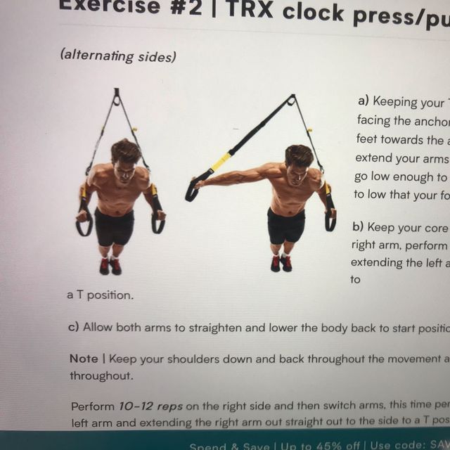 Trx Clock Press Pull by Robert Clermont - Exercise How-to - Skimble