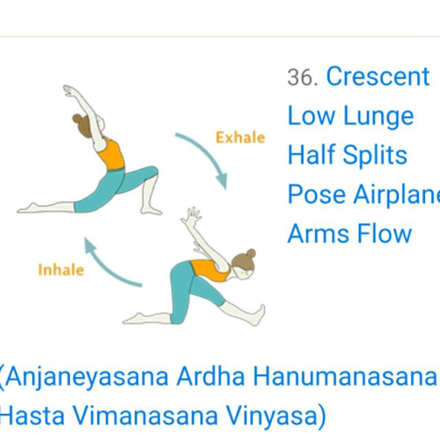 Crescent Low Lunge To Half Split Airplane Flow por 𝔻𝕖𝕤𝕖𝕣𝕥 𝔽𝕠𝕩🦊 🌟 ...
