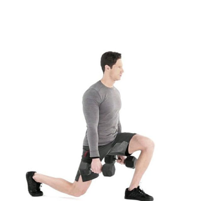 DB Reverse Lunges - Exercise How-to - Workout Trainer by Skimble