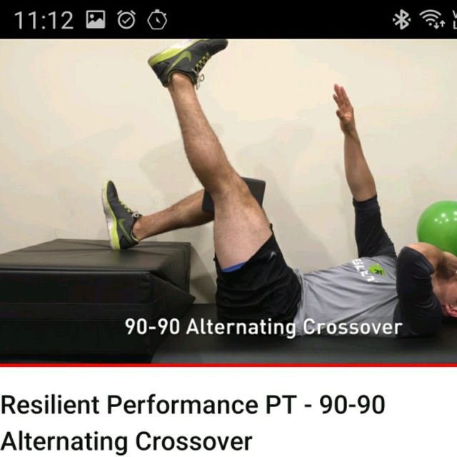 90-90 ALTERNATING CROSSOVER by Vincent H. - Exercise How-to - Skimble
