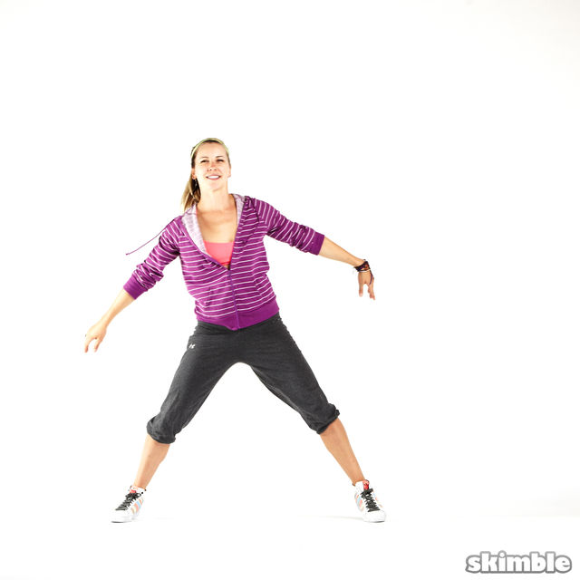 侧跳和拍手 - 锻炼方法 - Skimble Workout Trainer