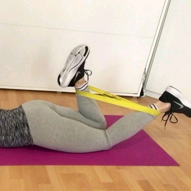 Banded Prone Hamstring Curl by Tanya M. - Exercise How-to - Skimble
