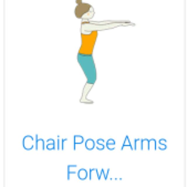 Chair Pose Arms Forward by 𝔻𝕖𝕤𝕖𝕣𝕥 𝔽𝕠𝕩🦊 🌟 - Exercise How-to - Skimble